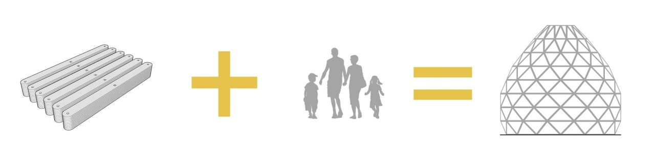 Zome building kit - Large | Giant Grass